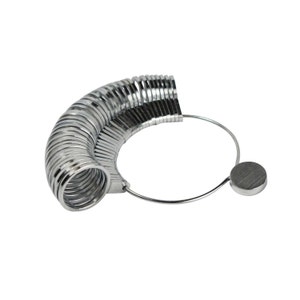 Ring Sizer, Steel Ring Sizing Tool; Professional Jewelers Quality Rings ...