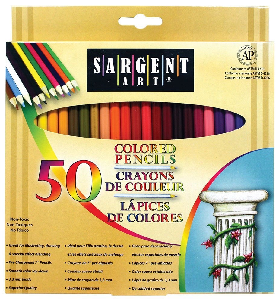 50 Premium Coloring Pencils, Adult Coloring Books, Drawing, Bible Study ...