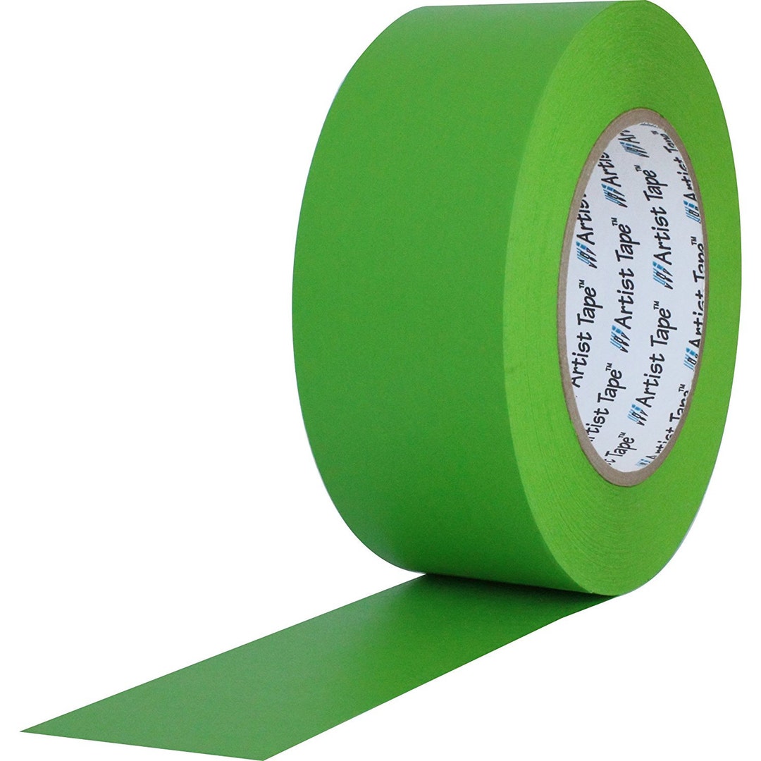 Green ARTIST TAPE Flatback Printable Paper Board Console Masking Artist ...