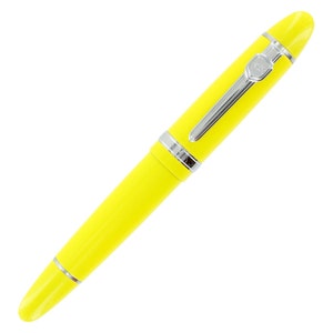 Yellow Fountain Pen, Medium Nib Large Heavy Fountain Pen, Excellent Ink ...