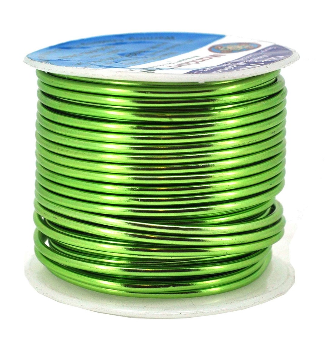 Light Green Aluminum Craft Wire, 12 Gauge; Anodized Jewelry Making ...