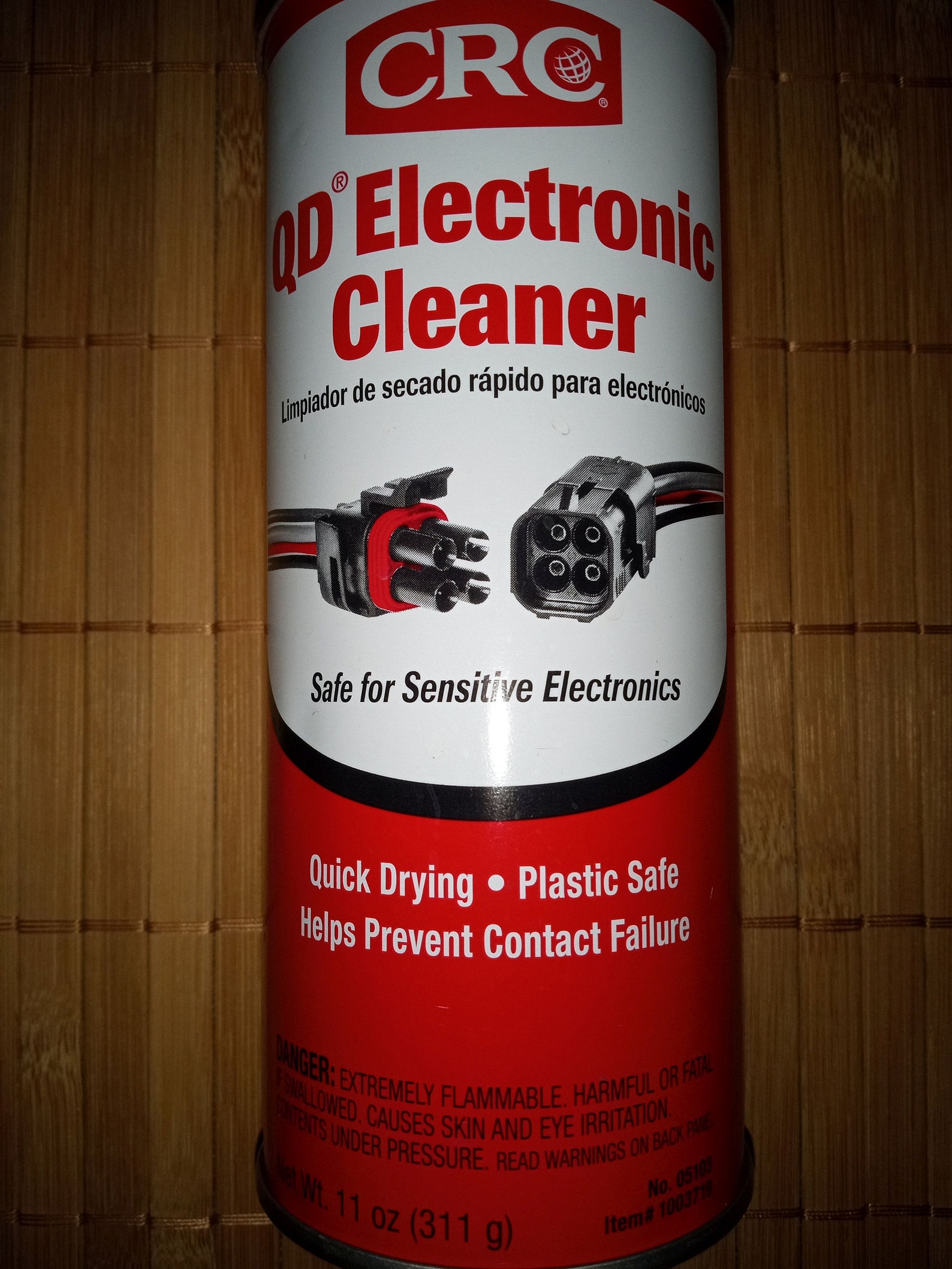 CRC QD Electronic Cleaner, 11 Wt Oz, 311g Aerosole Spray, Residue Free ...