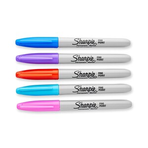 Sharpie Electro Pop Limited Edition Set of 5 Markers; Fine Point ...