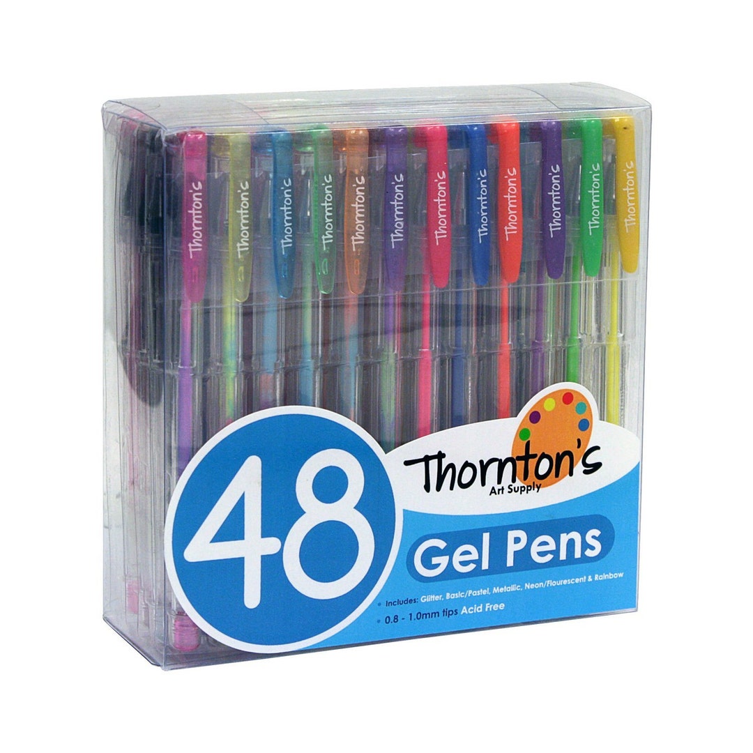 48 Coloring Gel Pens; Adult Coloring Books, Drawing, Bible Study ...