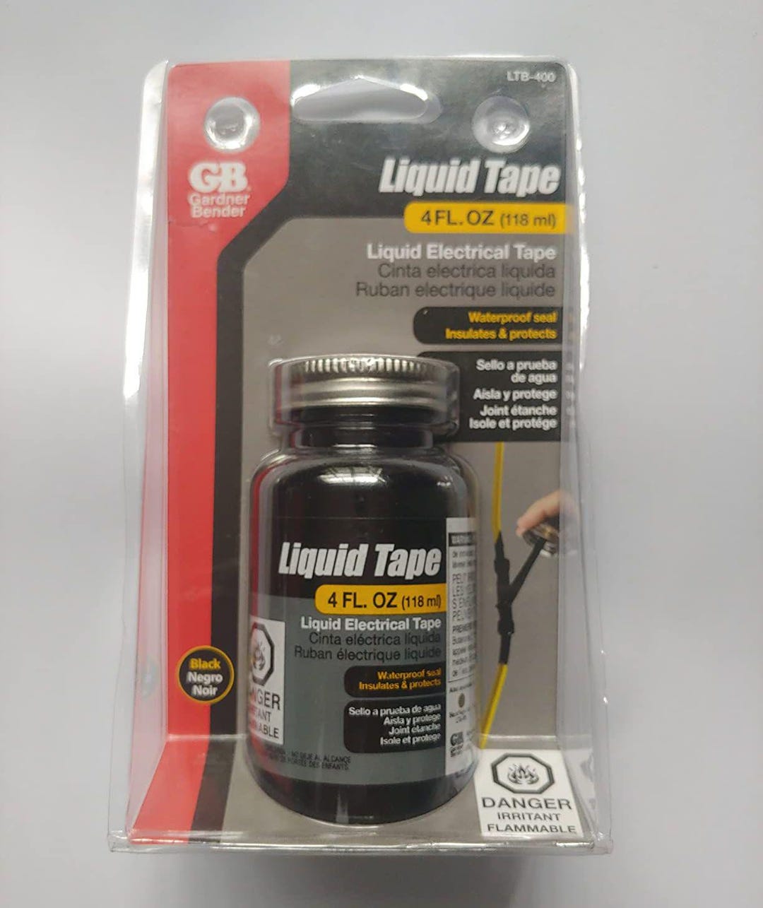 Liquid Electrical Tape, Black, Gardner Bender 07315001126 LTB-400, Easy ...