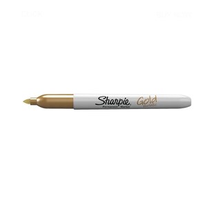 Sharpie Gold Metallic Markers Set of 12 Gold Color Markers Fine Point ...
