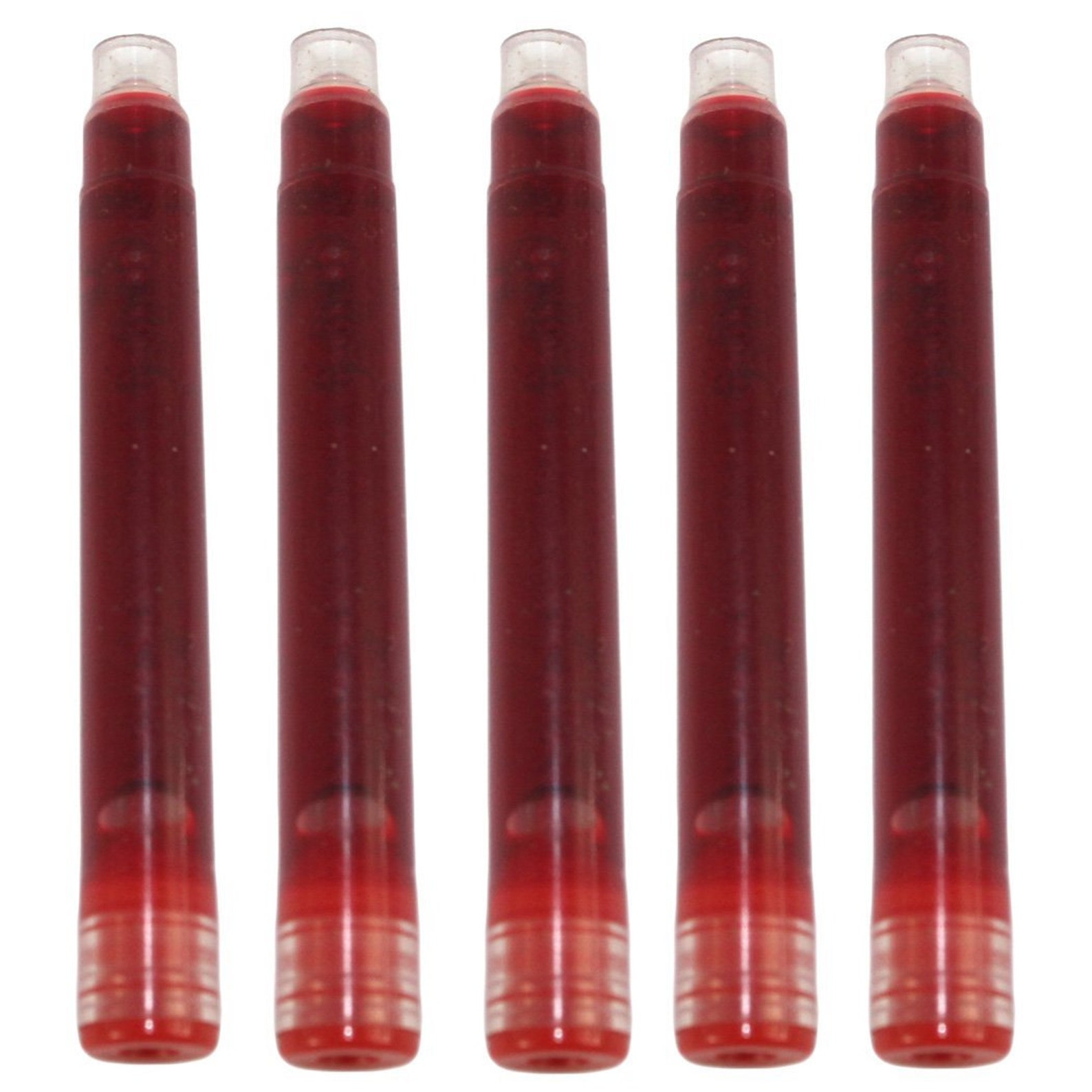 25 Red Fountain Pen Ink Cartridges Standard International - Etsy