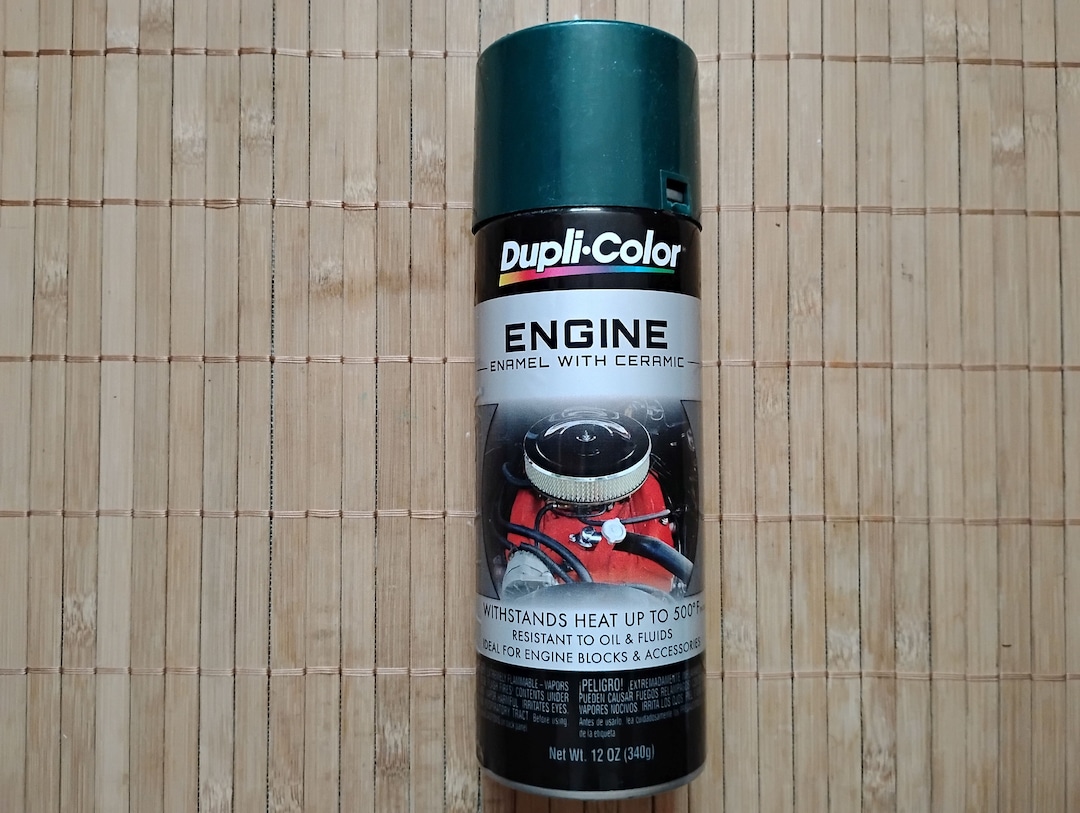 Dupli-color Racing Hunter Green Engine Enamel Spray Aerosol Paint With ...
