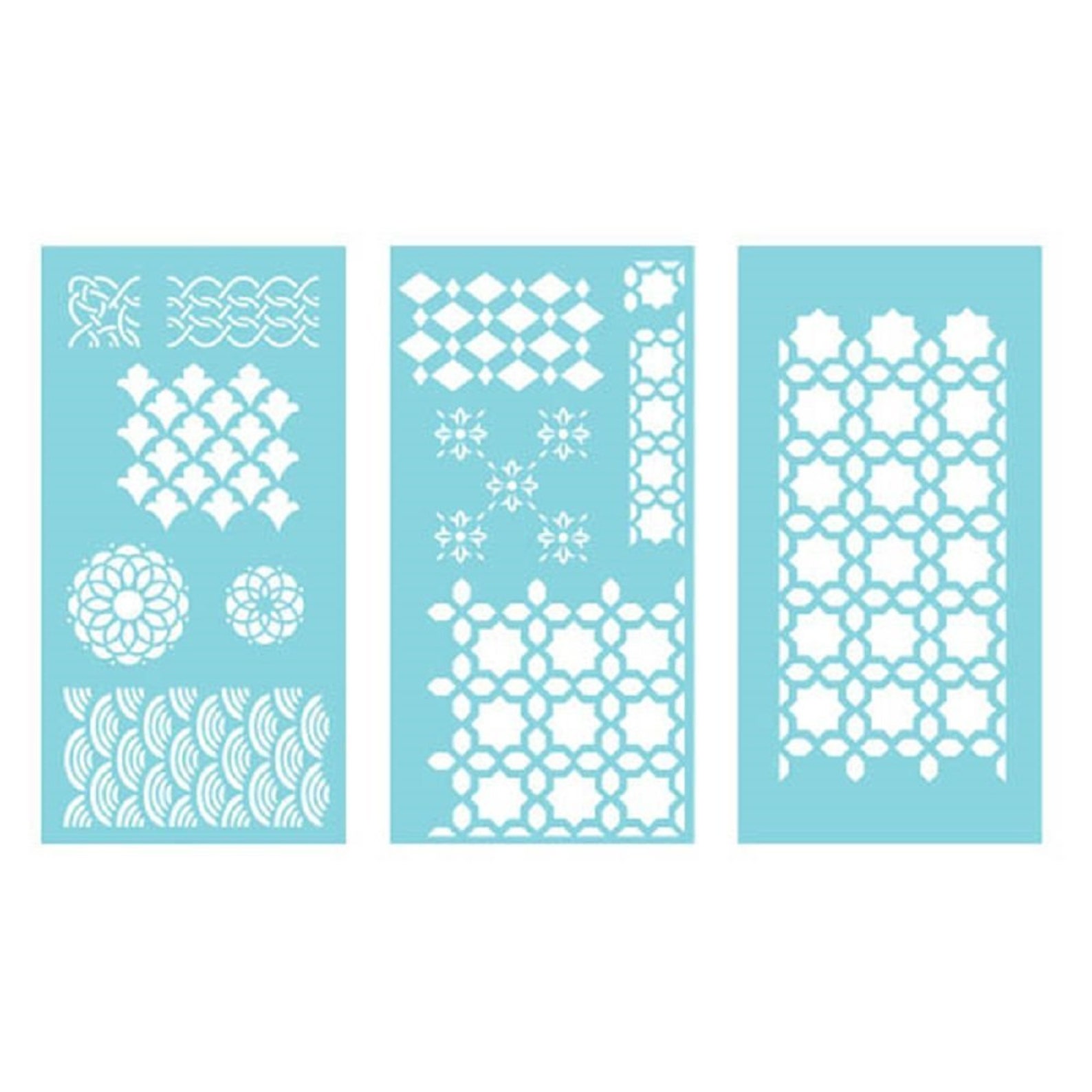 Geometric Patterns Large Room Template Stencil Guide; Quilt, Paint ...