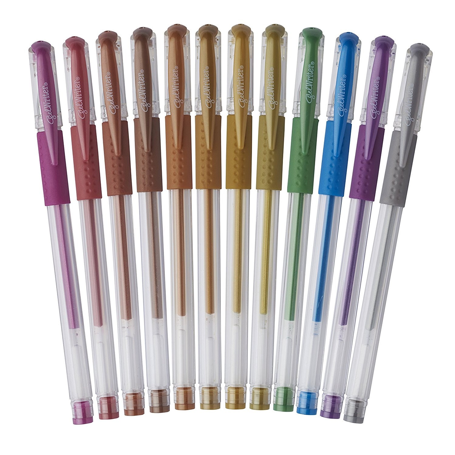 12 Metallic Gel Pens; Adult Book Coloring, Bible Studies, Mindfulness ...