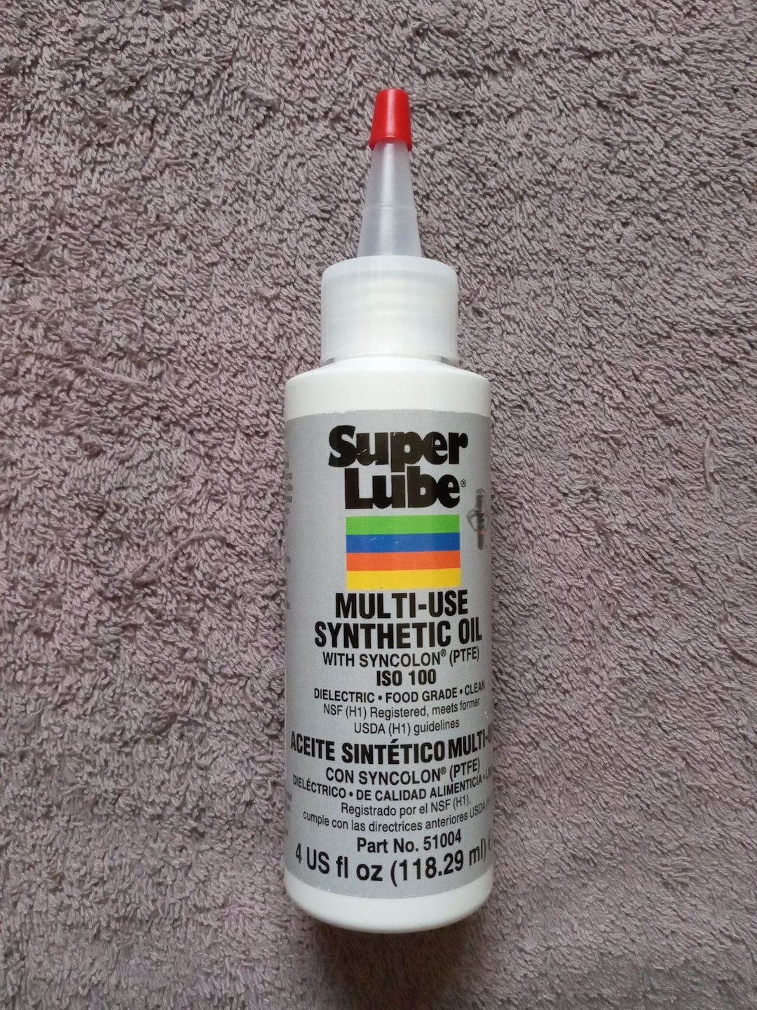 Super Lube Synthetic Oil With PTFE, ISO 100, 51004, Translucent White ...