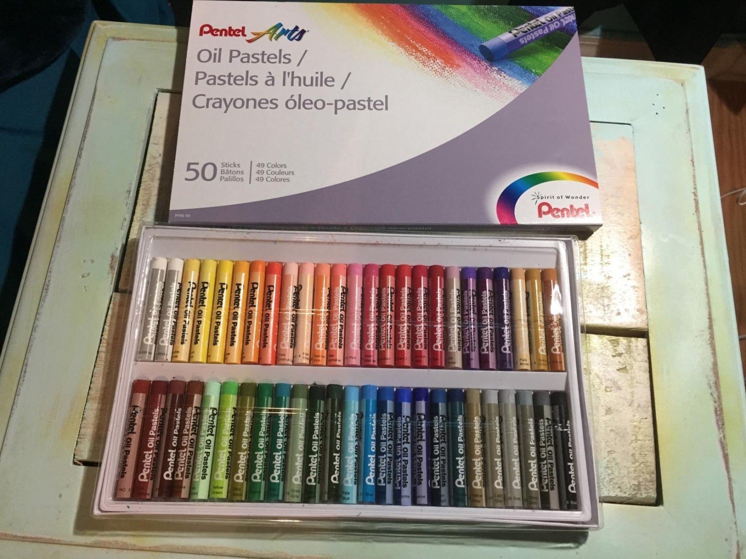 Oil Pastels Brilliant Colors 50 Color Artist Set Oil Pastels - Etsy