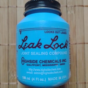 Leak Lock Setting Pipe Joint Compound, Brush Top, 4oz; Sealing Threaded ...