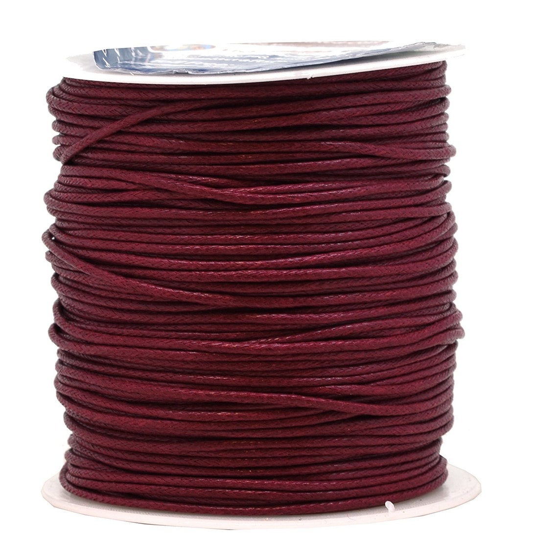 Dark Red Waxed Cotton Cord, Thread; 1.5mm, 100M; Beading, Macramé ...