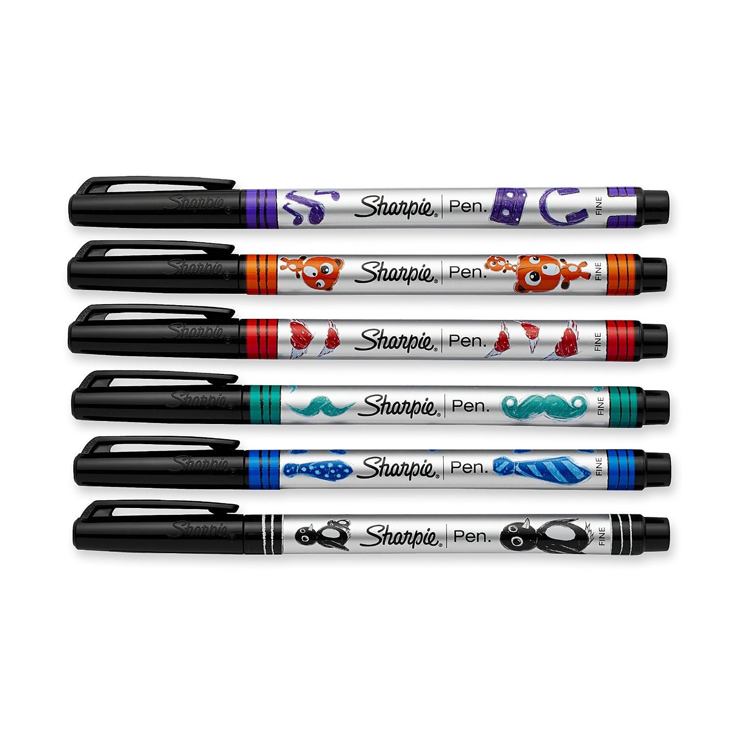 6 Writing Calligraphy Sharpie Wraps Pens Fine Point Tip Pen | Etsy