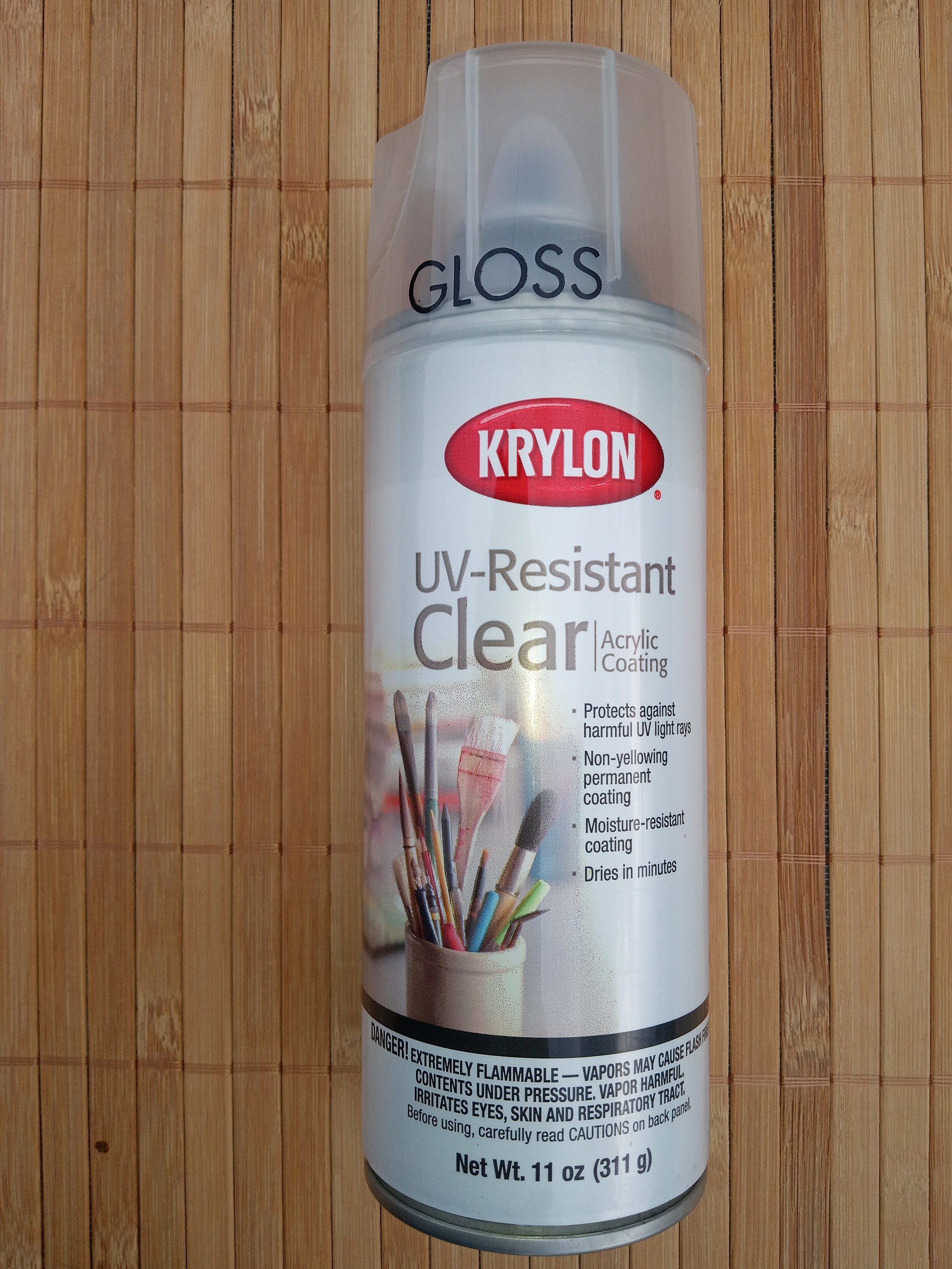 Uv resistant Clear Gloss Coating Krylon K01305 K01305007 UV Resistant Varnish Sealant Aerosol Spray 11 Ounce Etsy UK