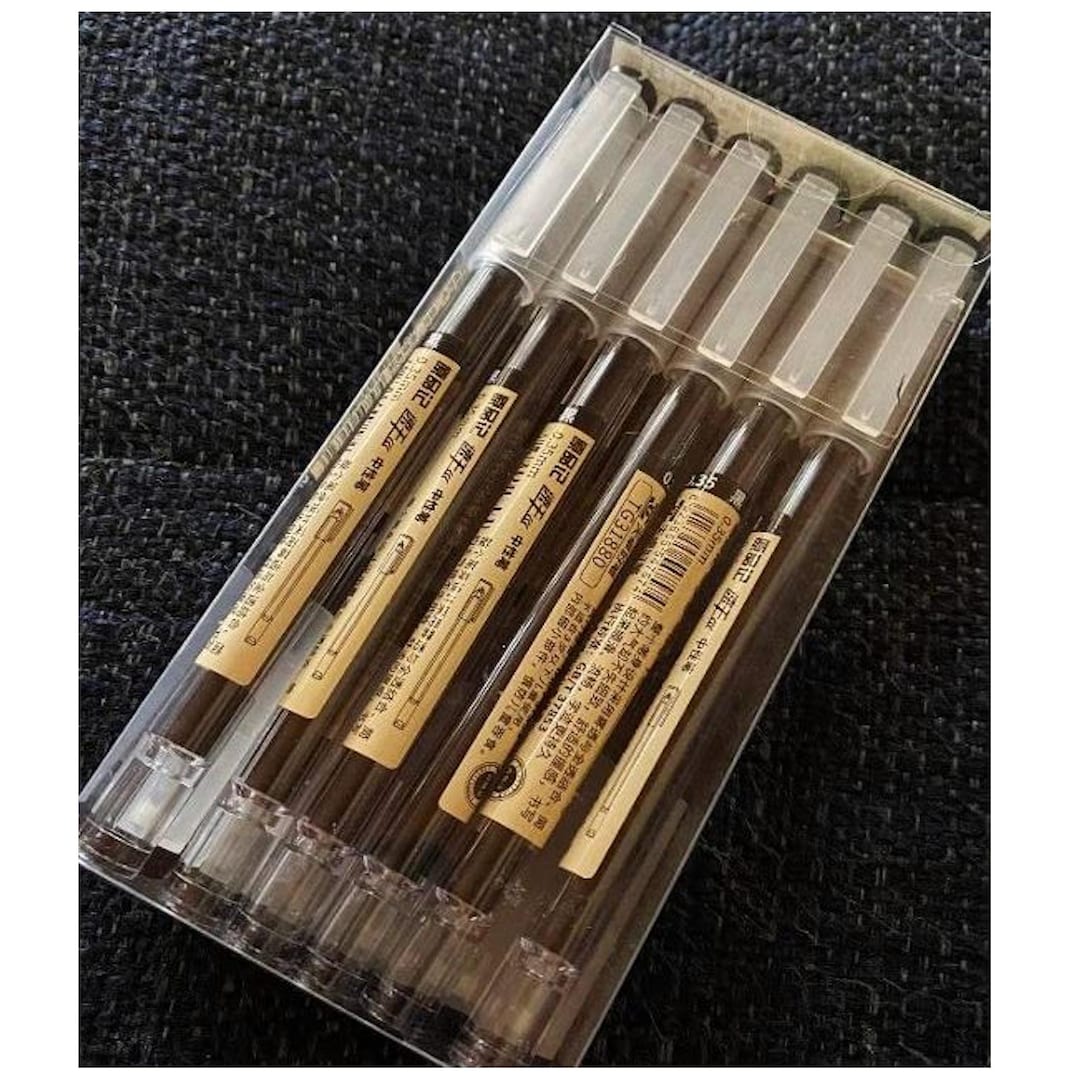 12 Black Gel Ink Pens, 0.35mm Ultra Fine Point, Top, Extra Fine ...