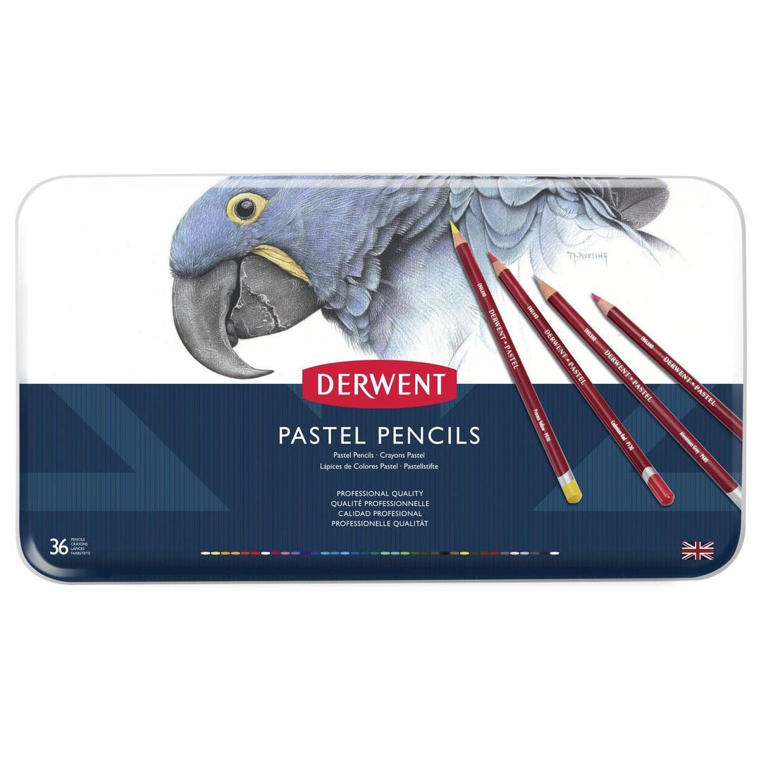 36 Derwent Pastel Drawing Pencils, 4.5mm Core; Drawing, Manga, Sketches ...