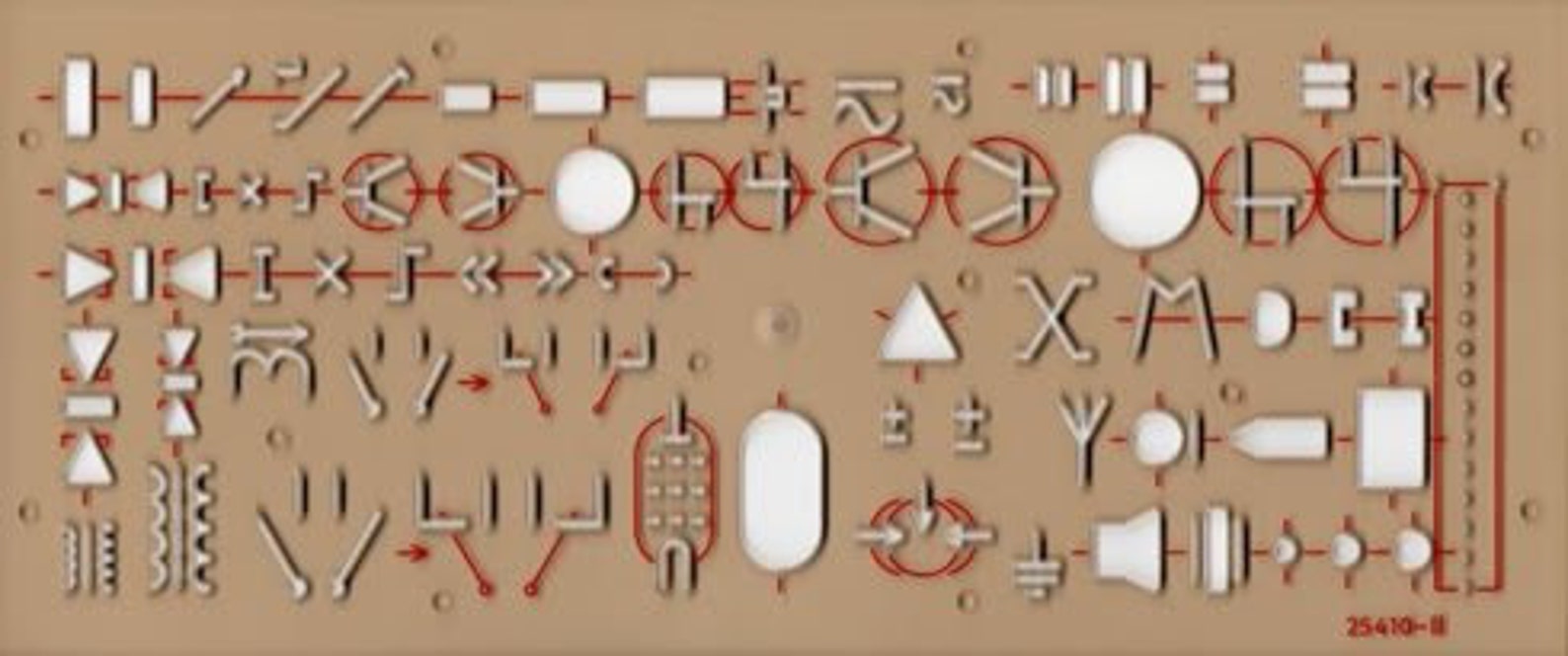 3 Electrical Electronic Drawing Template Stencil, Lettering Guide ...