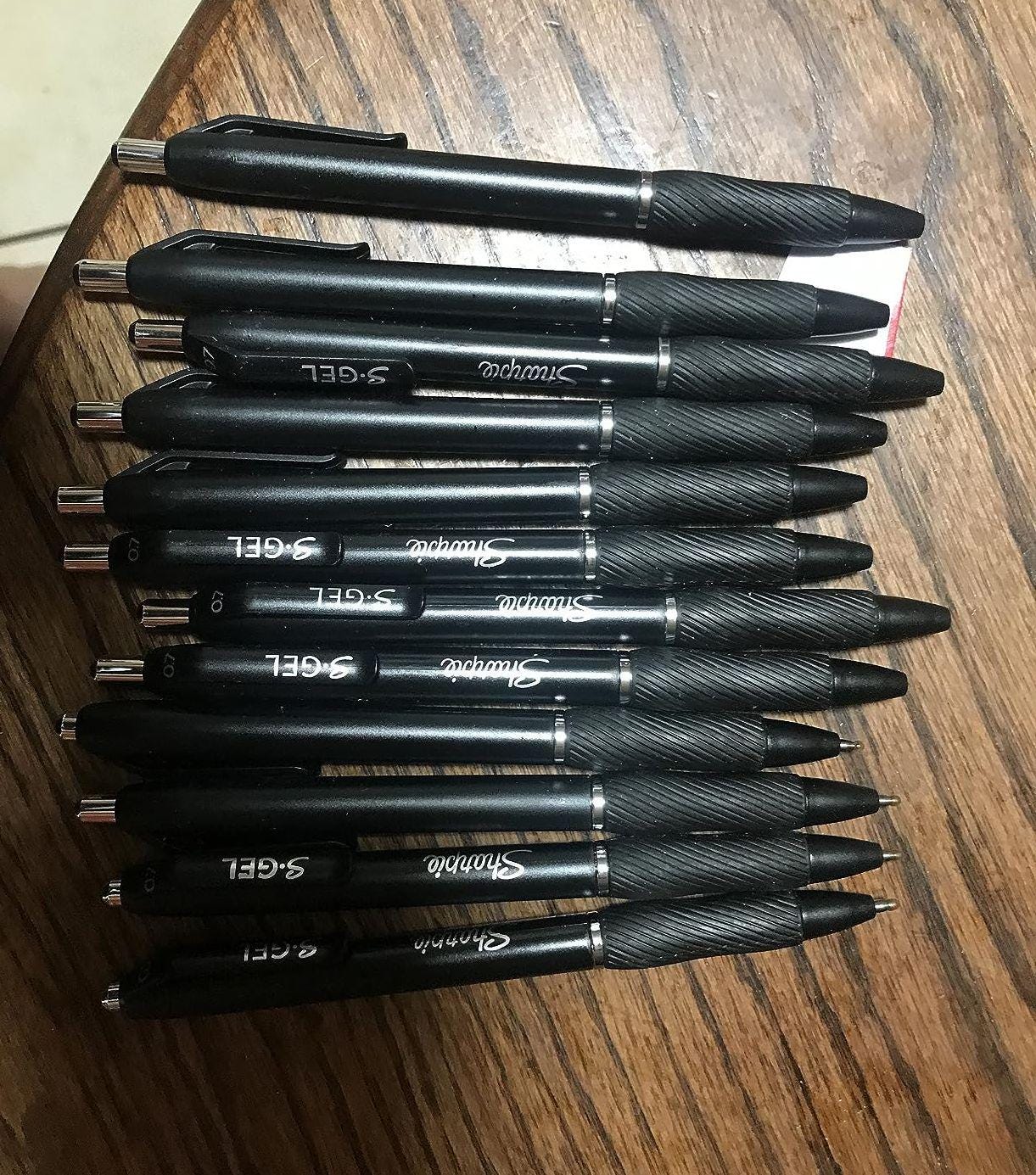 12 Sharpie S-gel Gel Pens, Medium Tip, Point 0.7mm, Black Body, No ...
