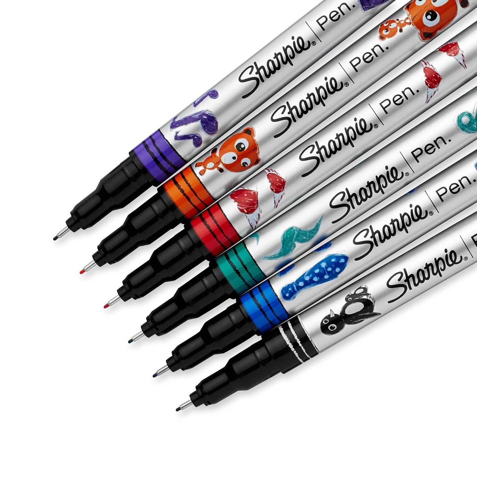 6 Writing Calligraphy Sharpie Wraps Pens Fine Point Tip Pen | Etsy