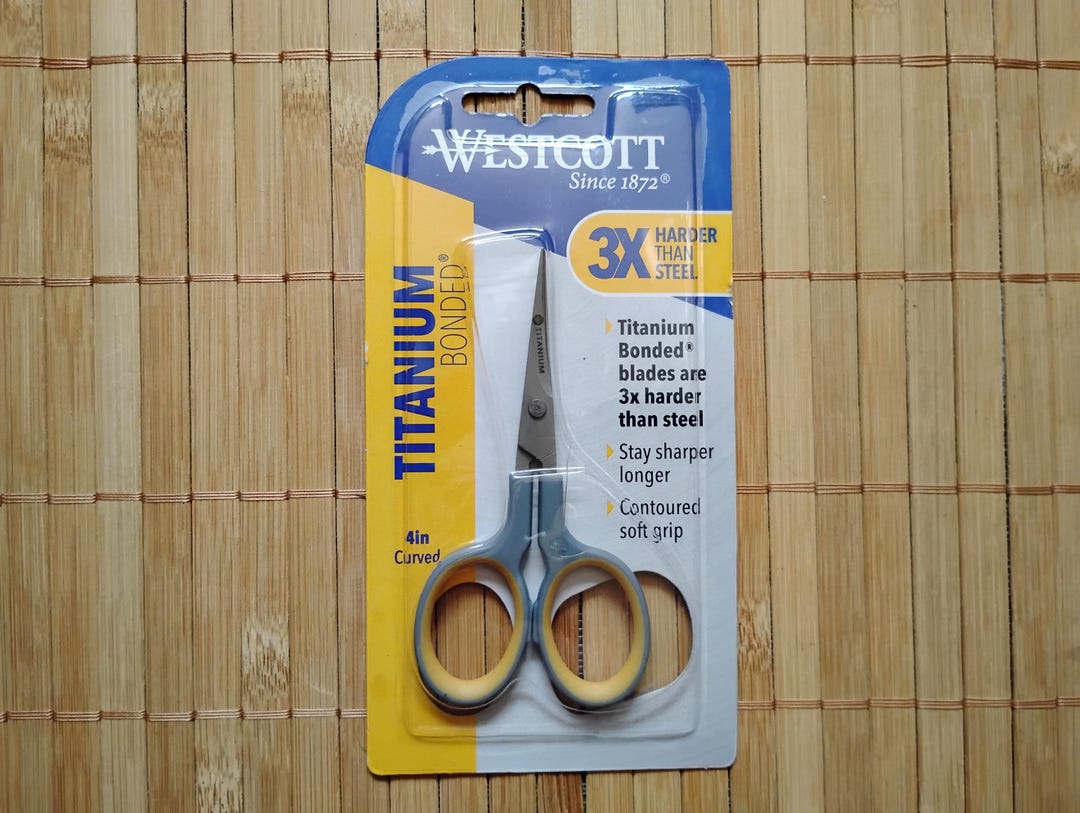 4 Inch, Sewing, Titanium Bonded Embroidery Curved Scissors; Fabric ...