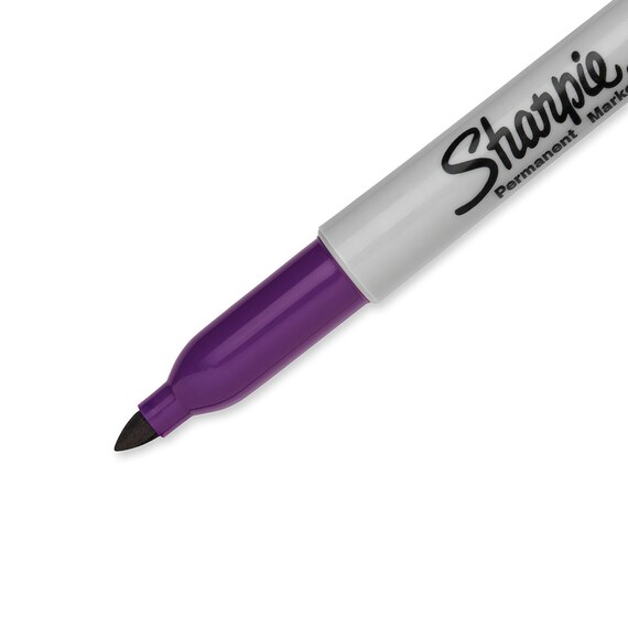 12 Purple Sharpie Permanent Markers Fine Point Illustration Drawing Blending Shading Rendering Arts Crafts Etsy Canada