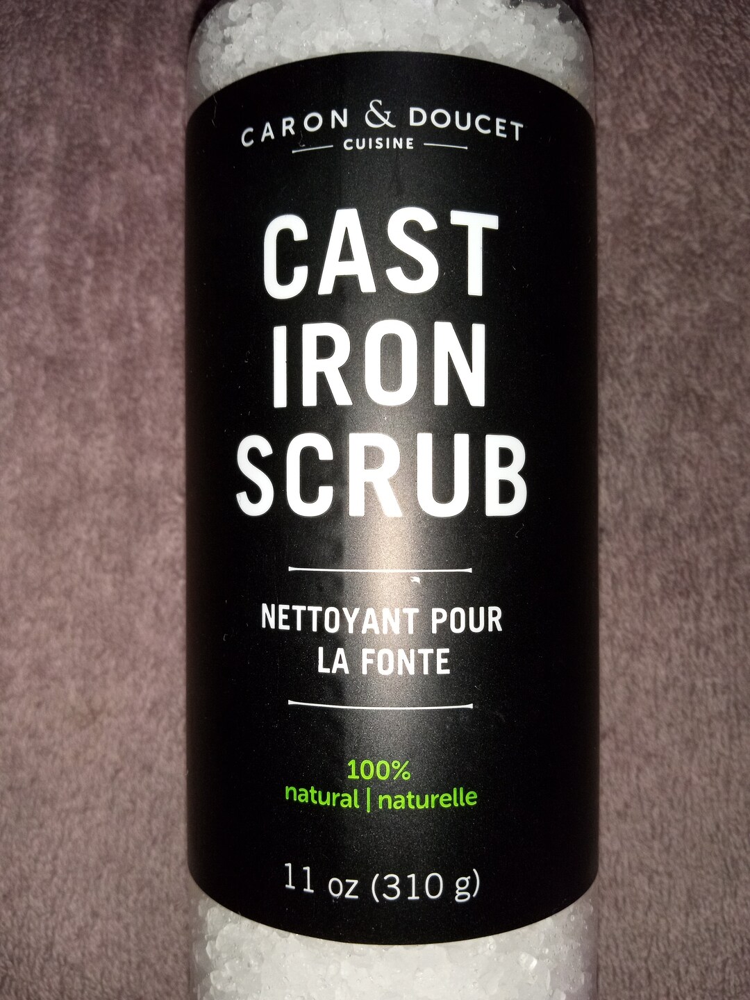 Natural Cast Iron Cleaning & Restoring Scrub; No Scratching; Skillets ...