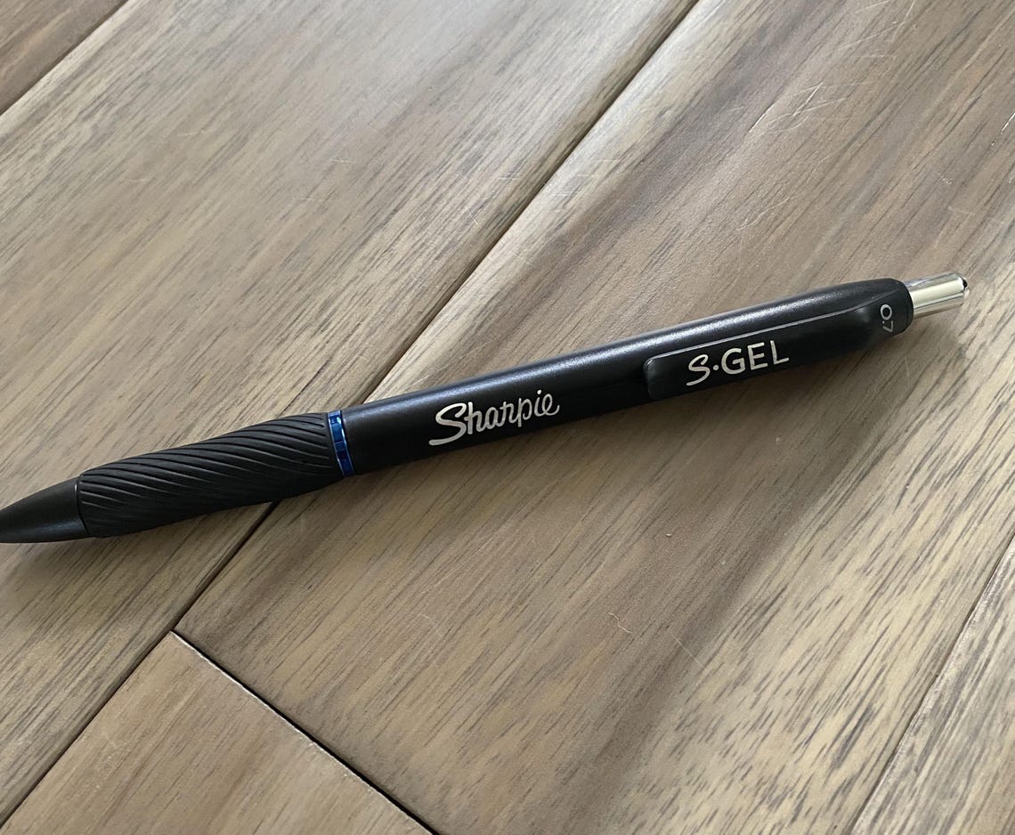 12 Sharpie S-gel Gel Pens, Medium Tip, Point 0.7mm, Black Body, No ...