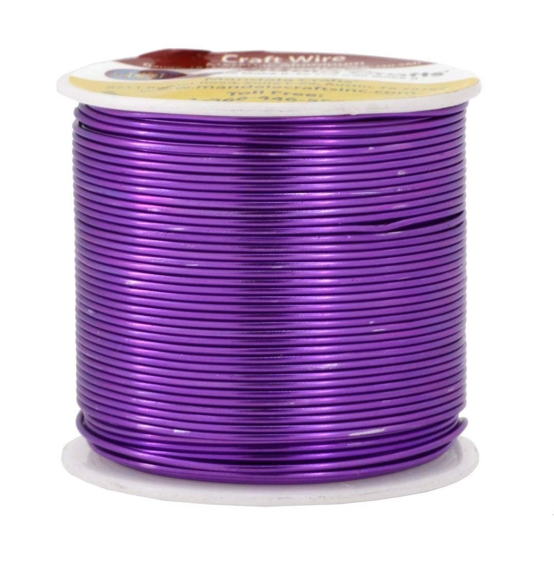 Purple Color Aluminum Craft Wire, 18 Gauge; Anodized; Jewelry Making ...