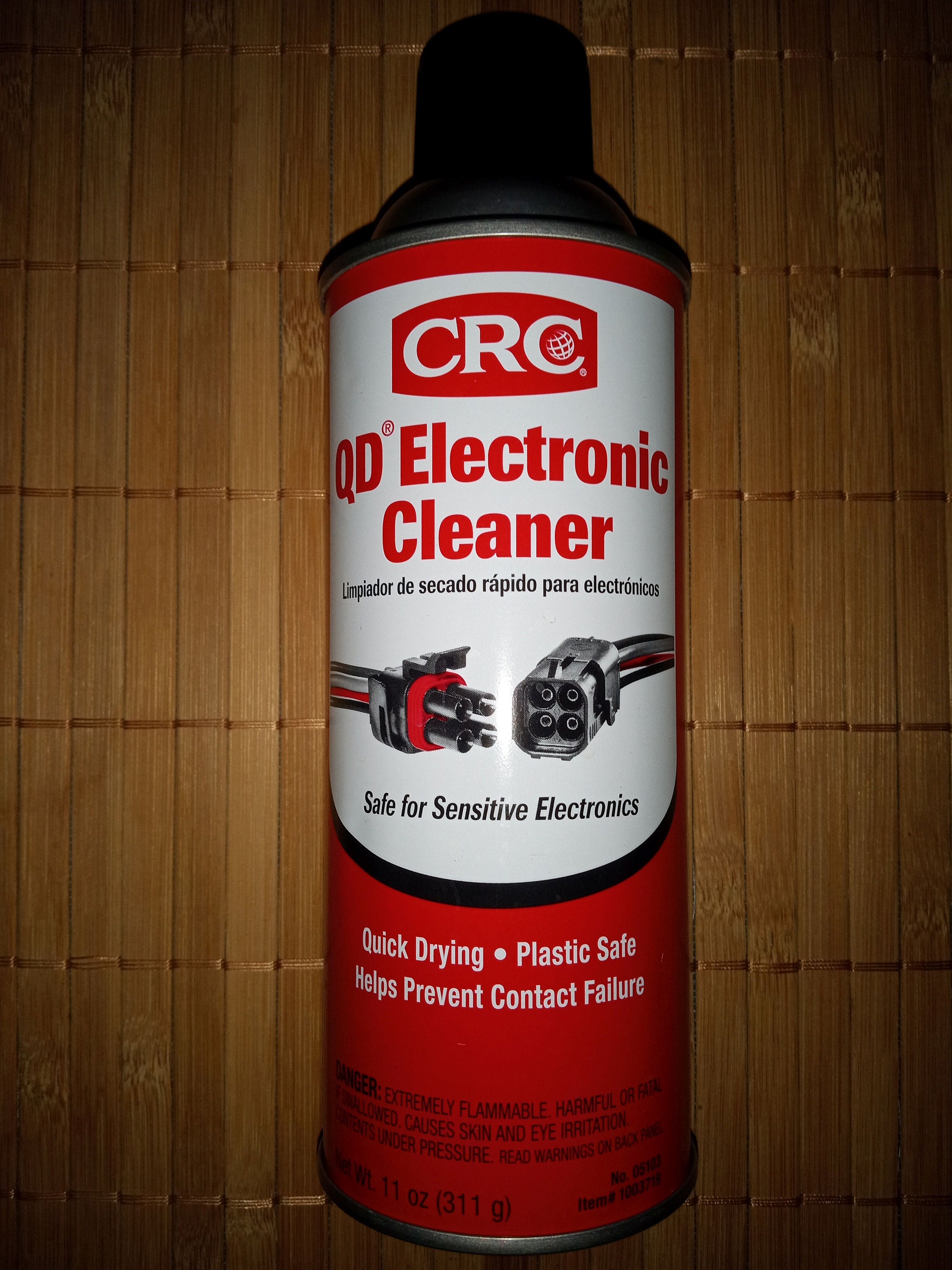 CRC QD Electronic Cleaner, 11 Wt Oz, 311g Aerosole Spray, Residue Free ...