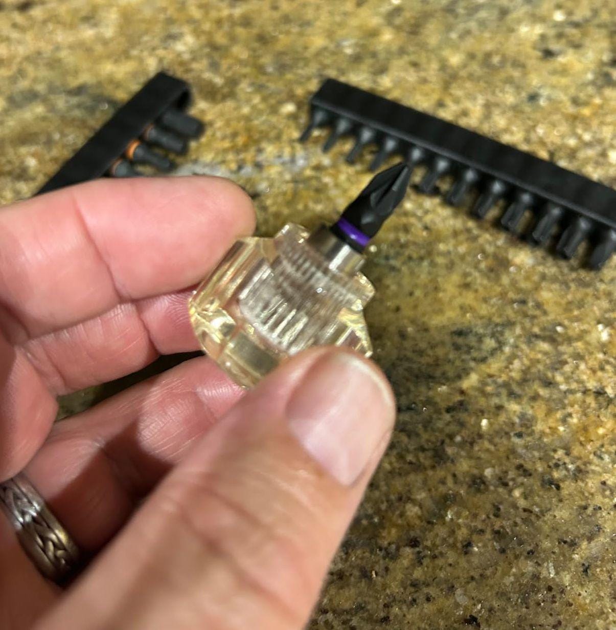 17 in 1 Mini Short Stubby Screwdriver, 16 Metric and SAE Hex Bits ...