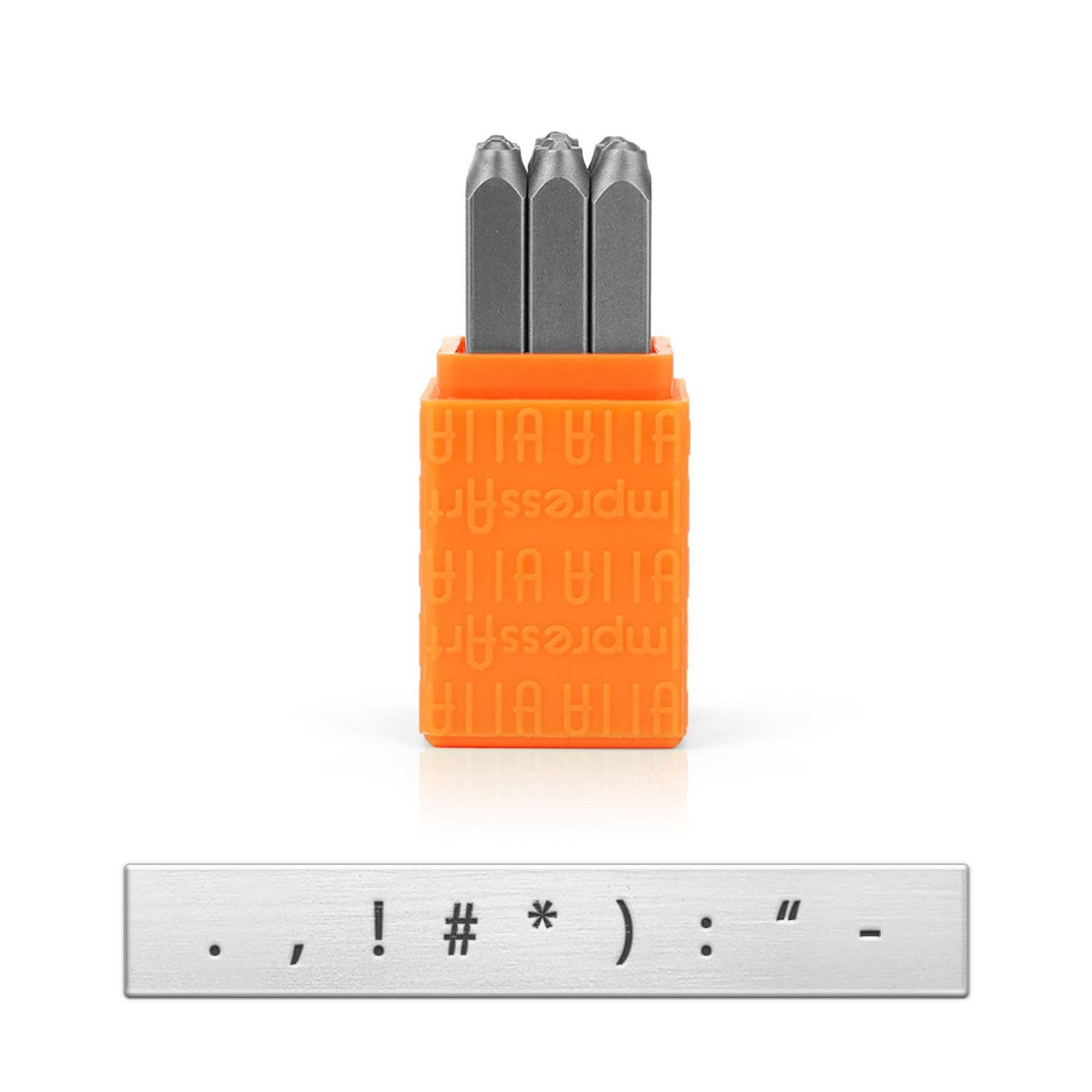 9 Piece Metal Punch Stamp Set Punctuation Letter Stamp Set | Etsy