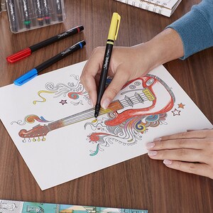 Sharpie Art Pens; Writing, Calligraphy Sharpie Fine Point Pen Stylo, 12 ...