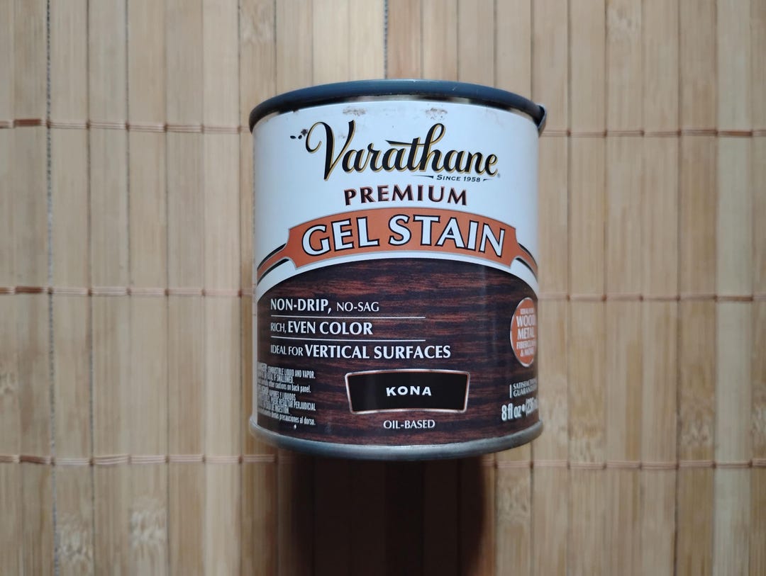Varathane Gel Wood Stain, Kona 349559, Premium Oil Based High Pigment ...