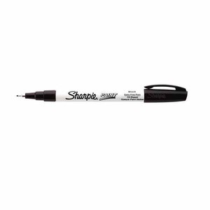 12 Black Sharpie Oil Based Paint Pen Marker Extra Fine Point Tip Nib ...