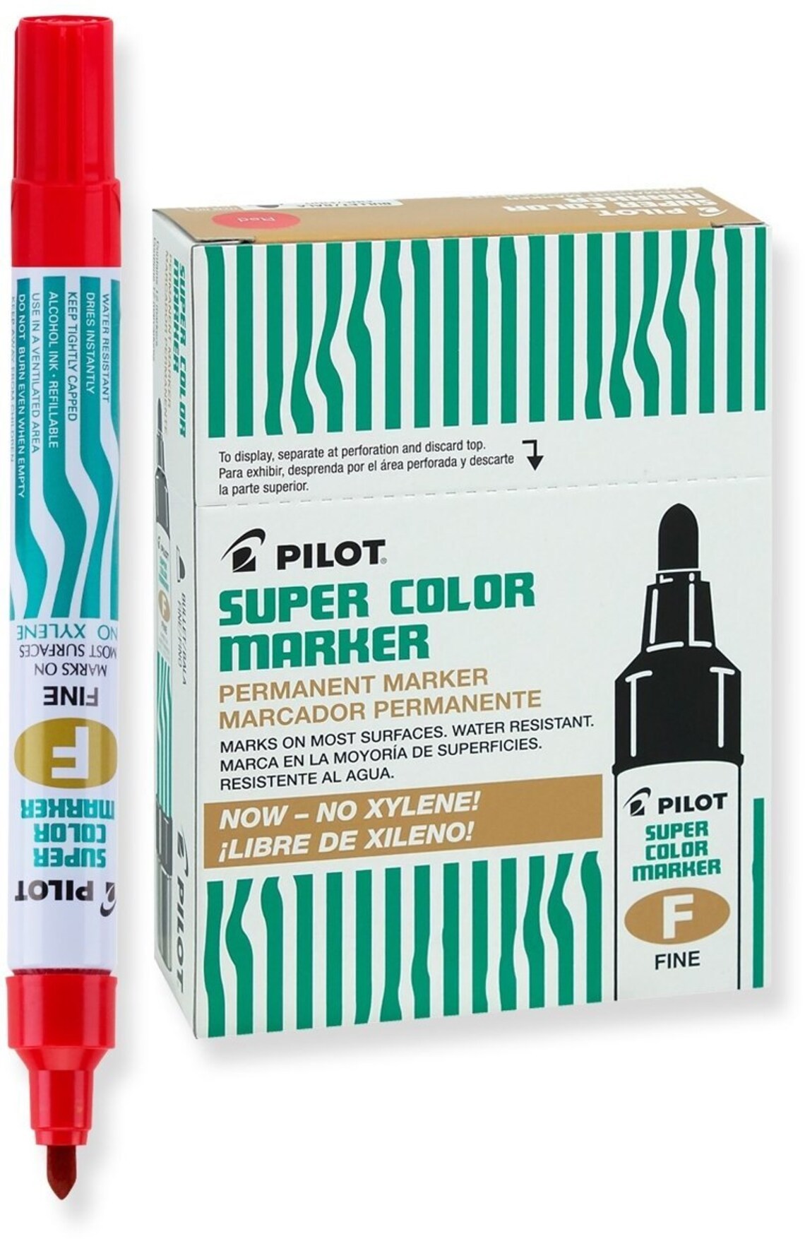 12 Red Pilot Super Color Markers Pilot Fine Point Tip - Etsy Canada