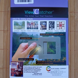 View Catcher, Gray Artist's Color Wheel View Finder; Perspective ...