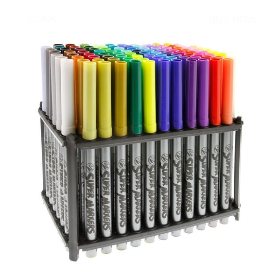 100 Colored Markers Adult Coloring Book Drawing Markers Etsy