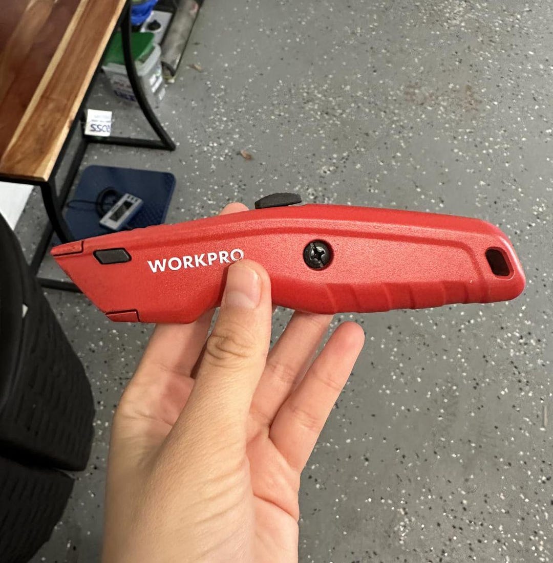 Heavy Duty Utility Craft Knife, Retractable, All Metal Body, Quick ...