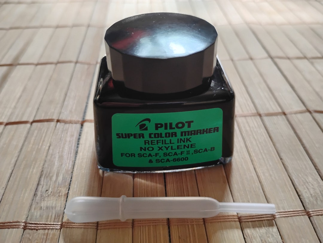 Black Pilot Refill Super Color Marker Ink With Dropper; Waterproof ...