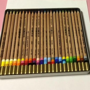 24 Koh-i-noor Tri-tone Multi-colored Pencil Set, Three Shades in Each ...