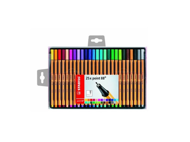 Stabilo Point '88' 25 Fine-line Pens. Wallet Set. | Etsy