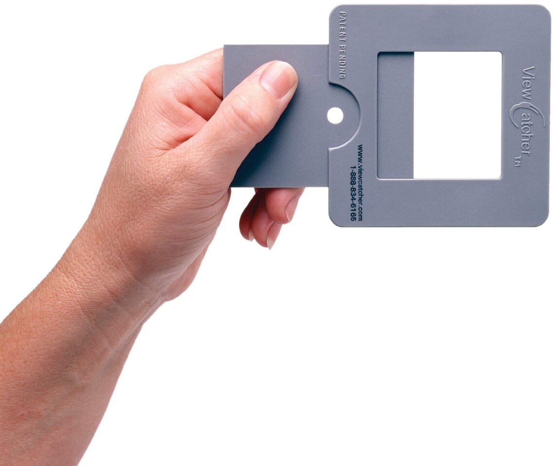 Gray Artist's Color Wheel View Finder, View Catcher. Perspective ...