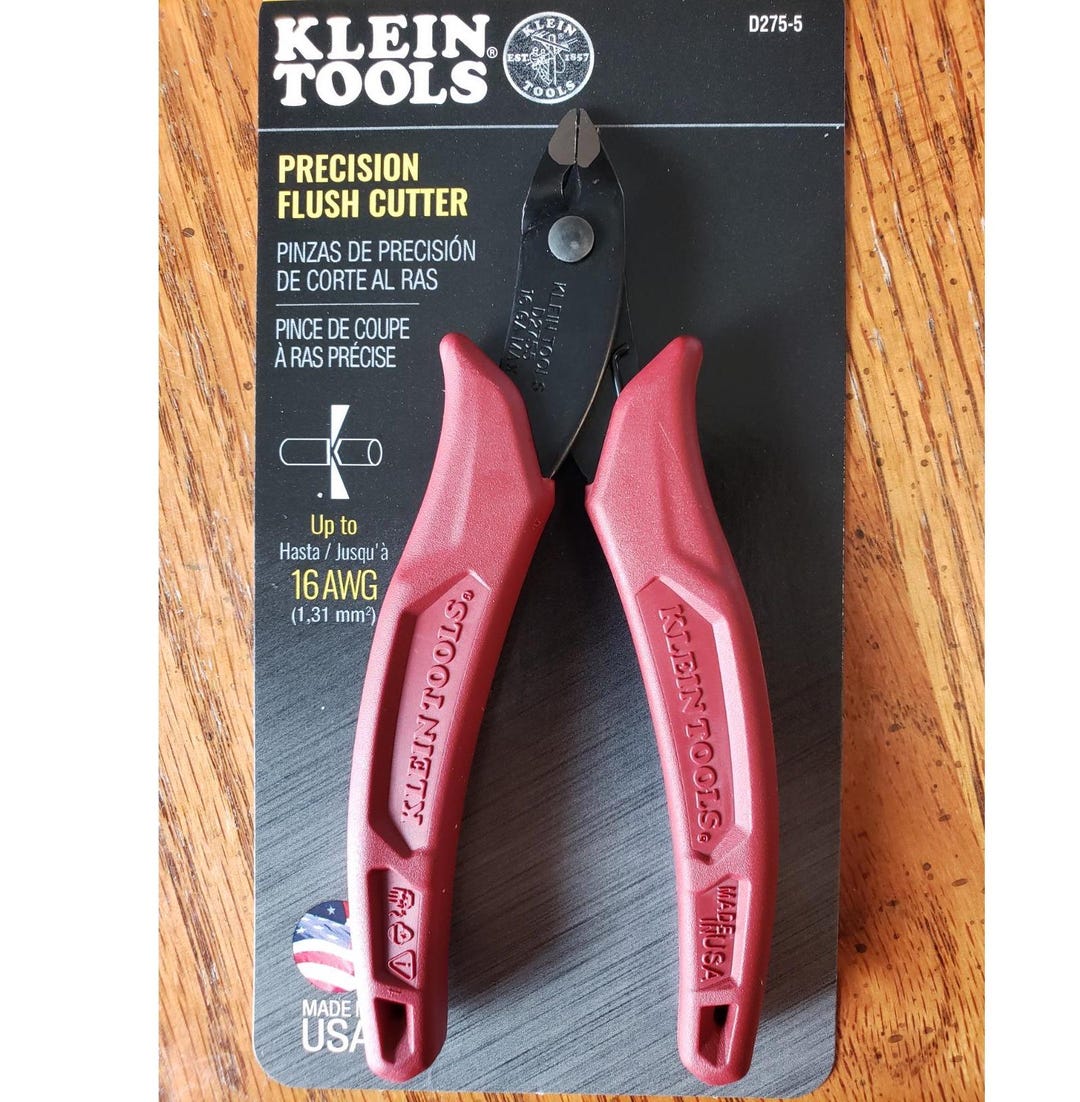 5 Inch Diagonal Cutting Pliers With Precision Flush Cutter, Light ...