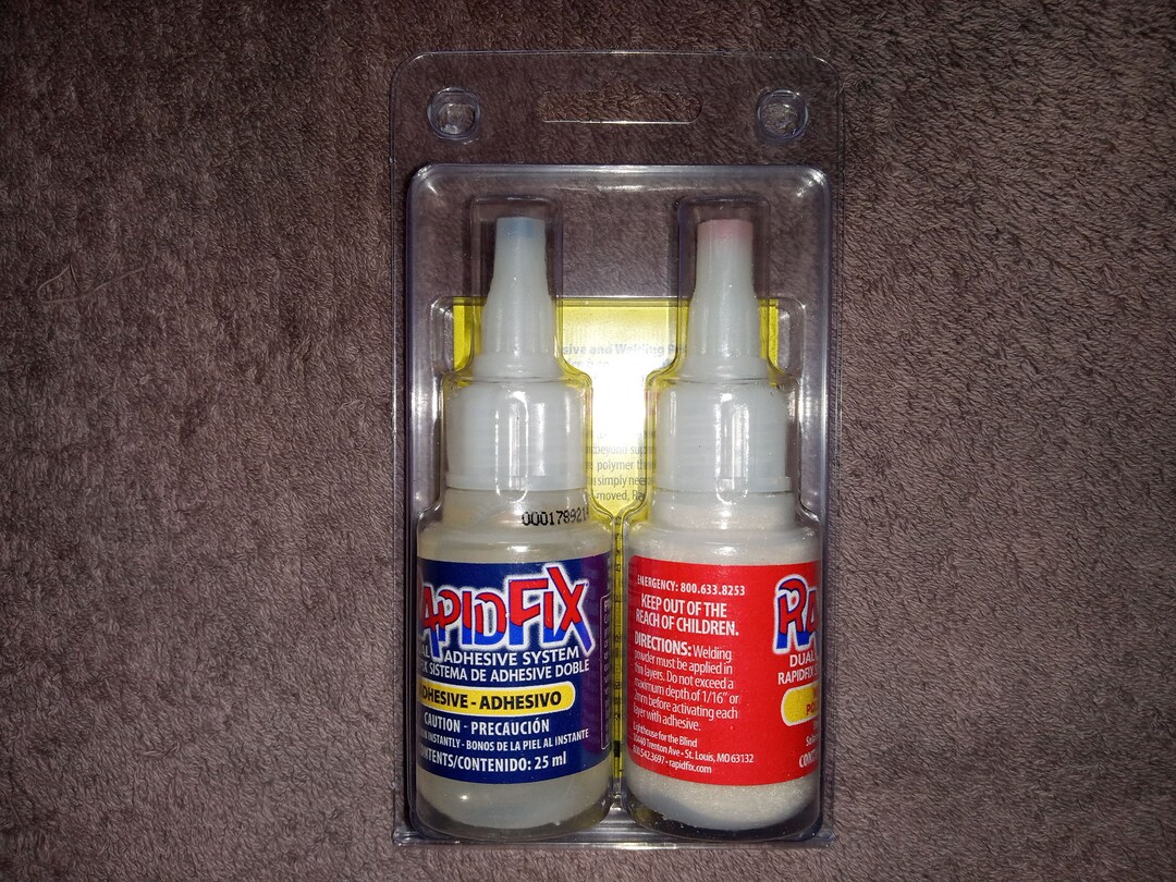 Rapidfix Dual Adhesive System, 2 Bottles 25 Ml Each, 7121100 - Etsy