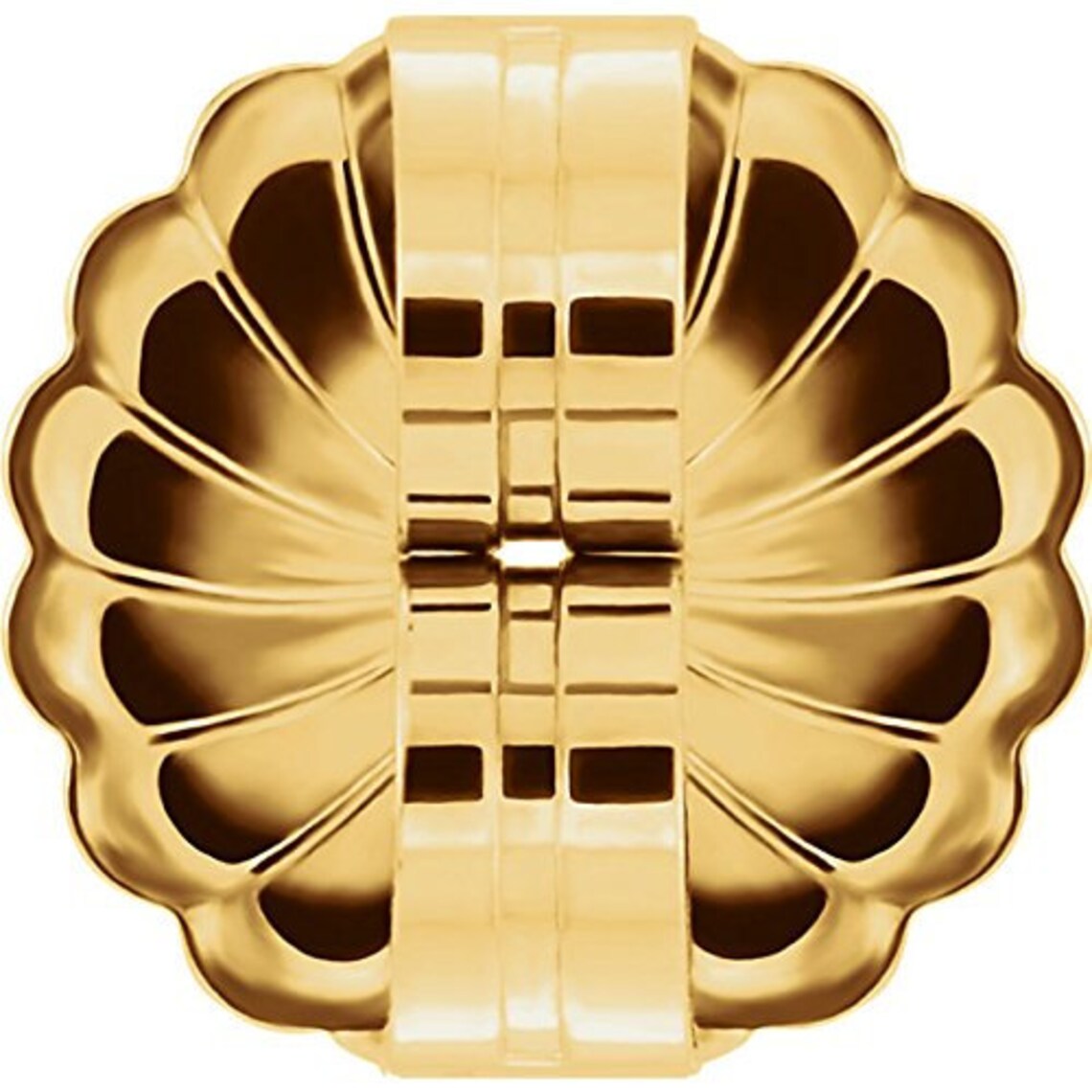 14K Yellow Gold Daisy Tension Earring Backs Ear Post Nuts 4 - Etsy