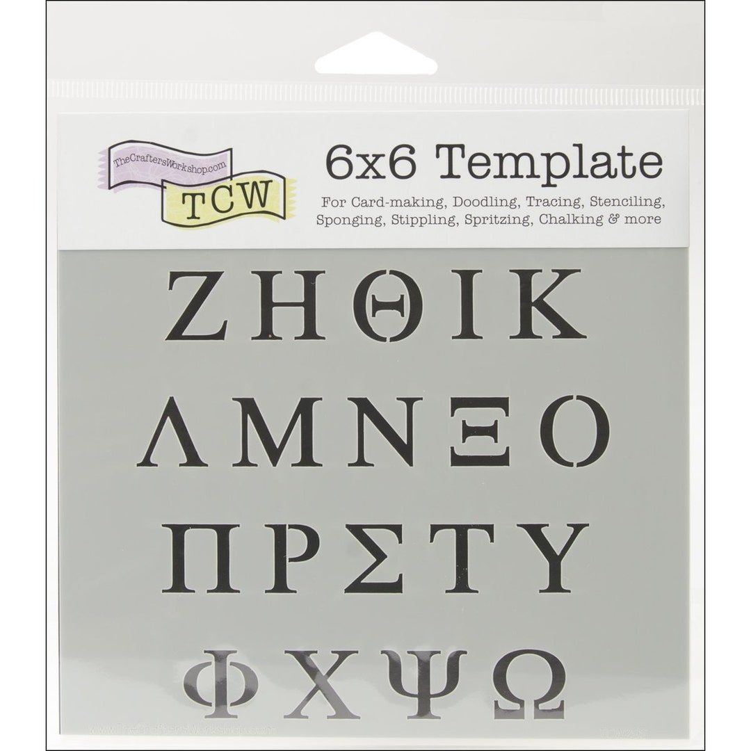 Template Stencil Greek Letters Alphabet; Adult Coloring Books, Bible ...