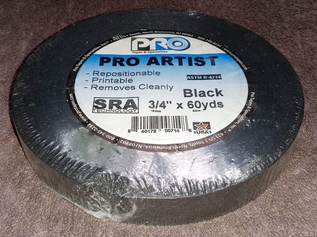 3/4 Inch 19mm Black Artist, Paper Board, Console, Masking Tape ...