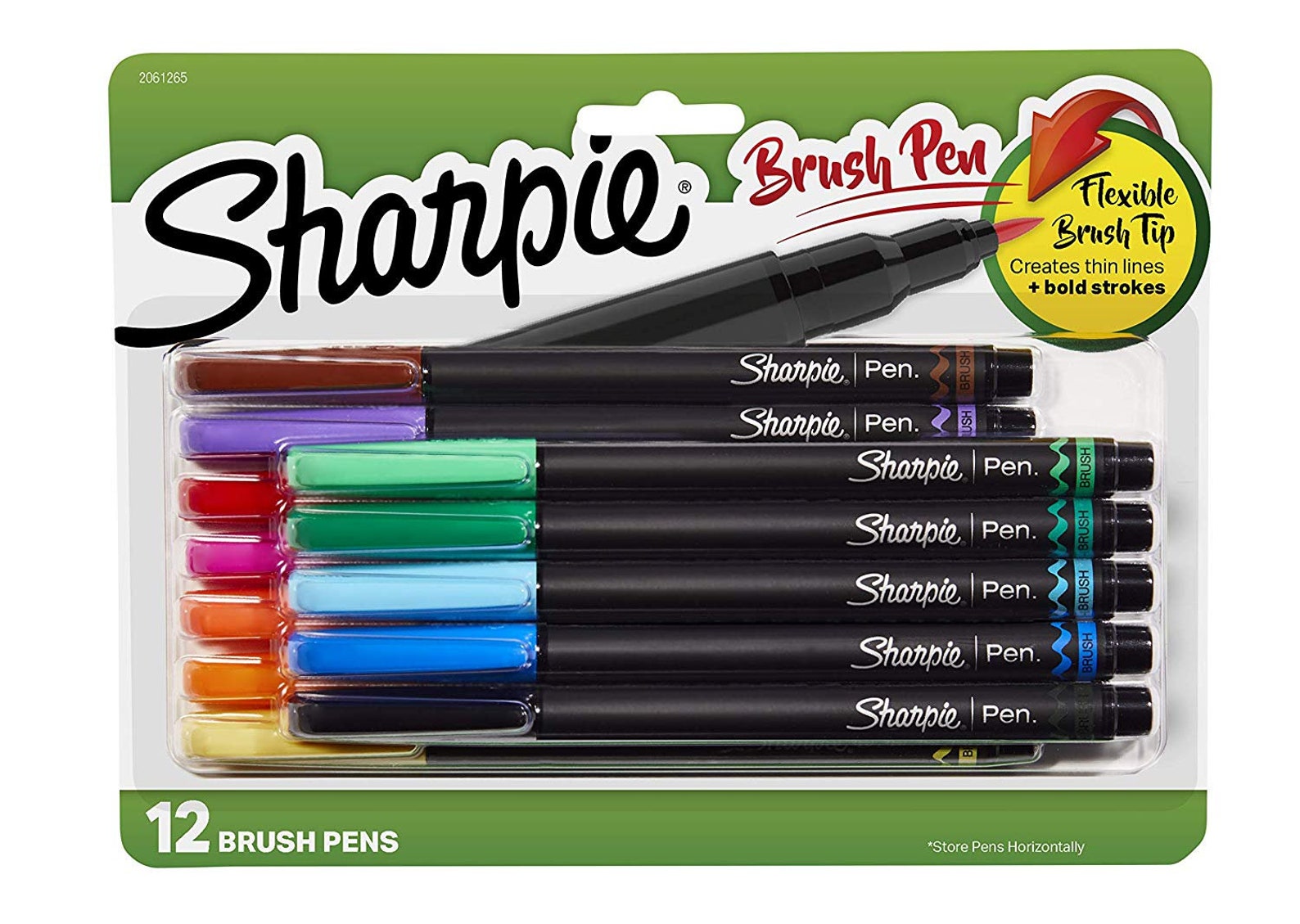 12 Color Sharpie Brush Tip Pens 12 Pack Art Pens Markers - Etsy